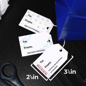 Printable Train Themed Gift Tags, Digital Download, Train Themed ...