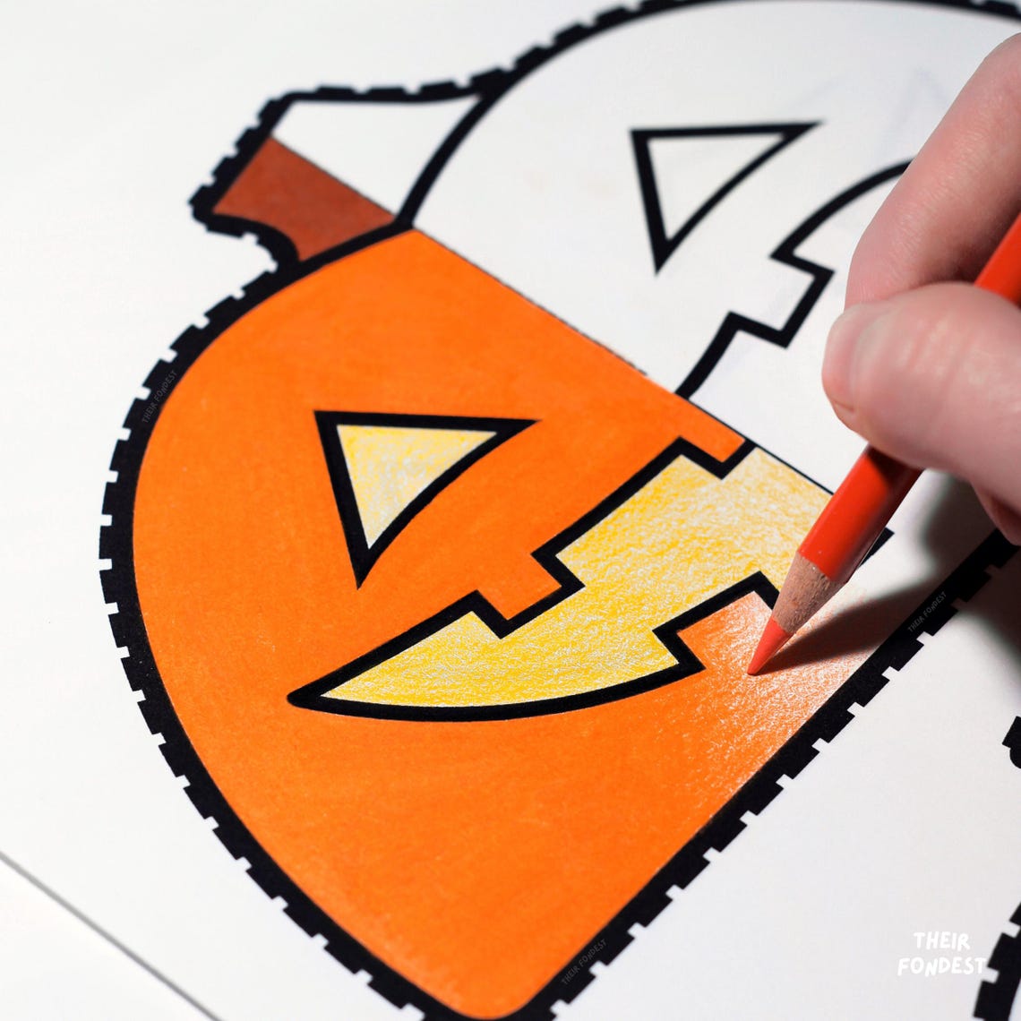 Printable Fall Pumpkin Craft Fall Crafts for Kids, Fall Coloring Page ...