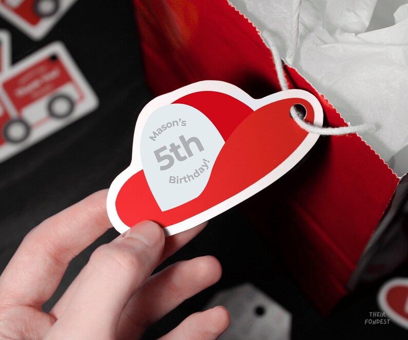 Printable Fire Truck Birthday Bundle, Digital Download, Editable Fire ...