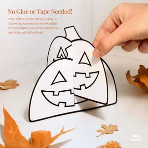Printable Fall Pumpkin Craft Fall Crafts for Kids, Fall Coloring Page ...