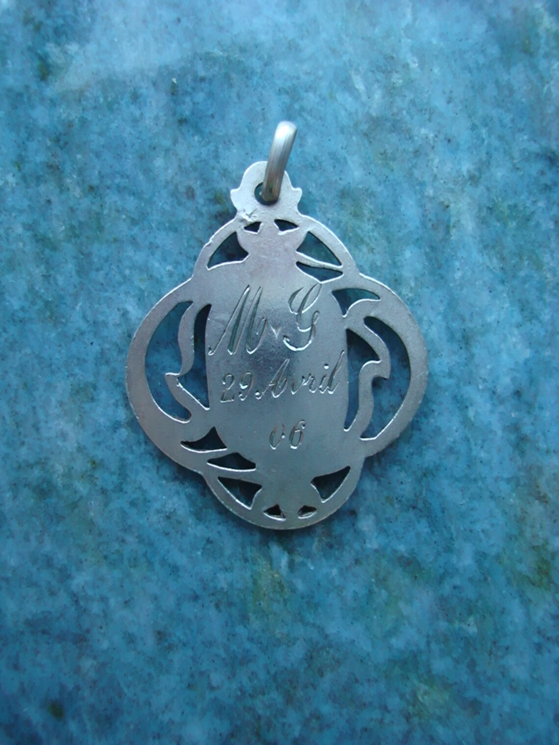 Art Nouveau French Antique Sterling Silver Eucharist Communion Bread ...
