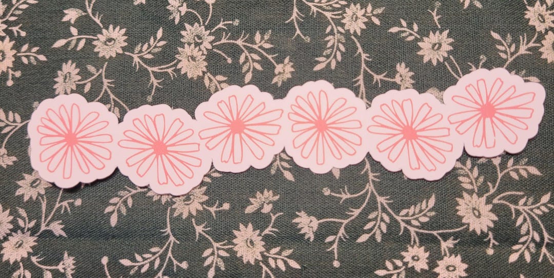 Pink Daisy Pyrex Sticker - Etsy