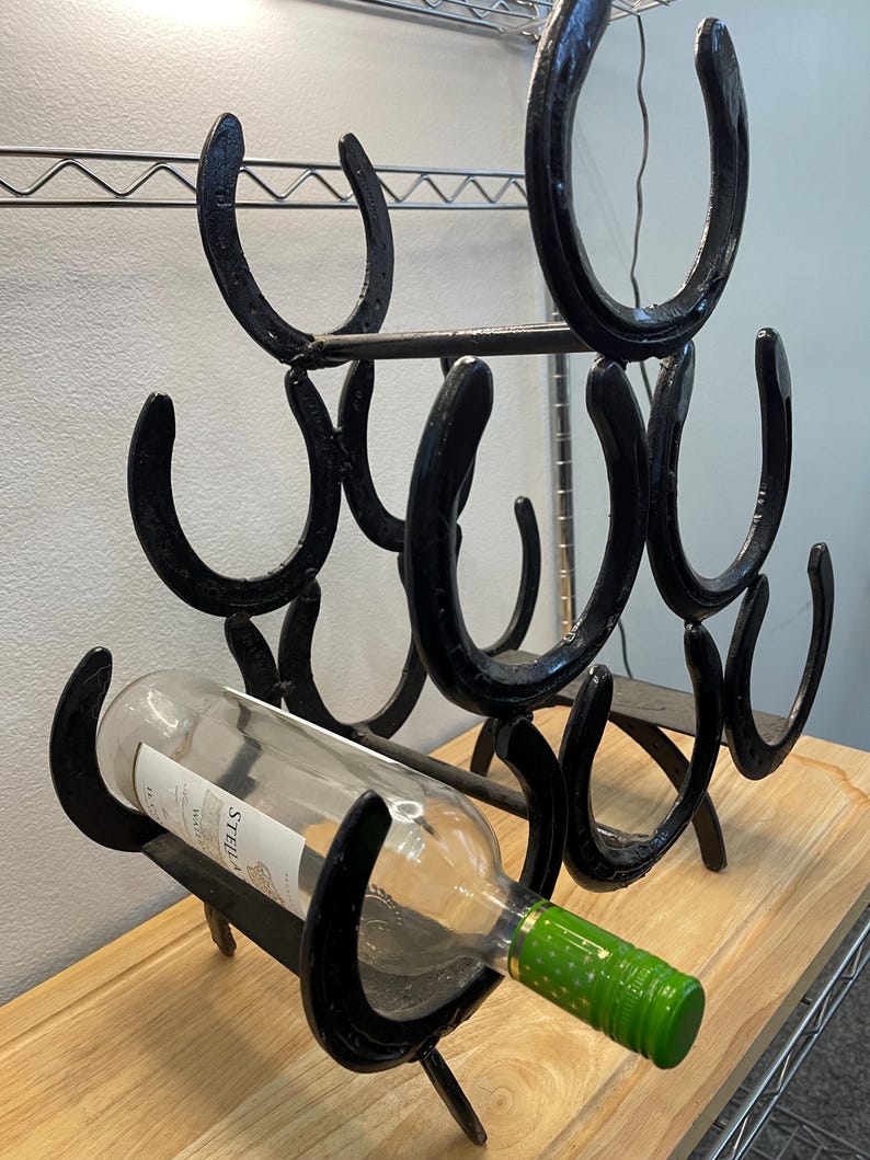 Horseshoe Wine Rack - Etsy