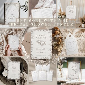 Her Next Chapter Begins Bridal Shower Welcome Sign Template Elegant ...