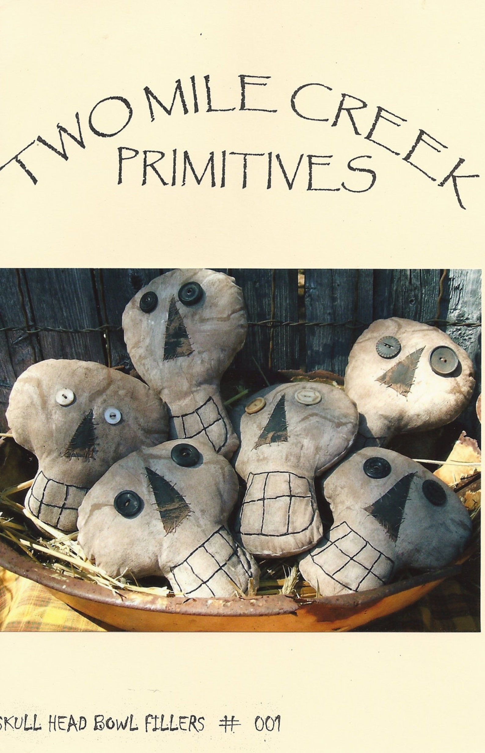 Primitive Folkart Halloween Skulls Pattern E PATTERN - Etsy