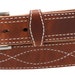 Figure 8 Stitched Leather Work Belt 1 1/2'' up to 70'' Waist, Black ...