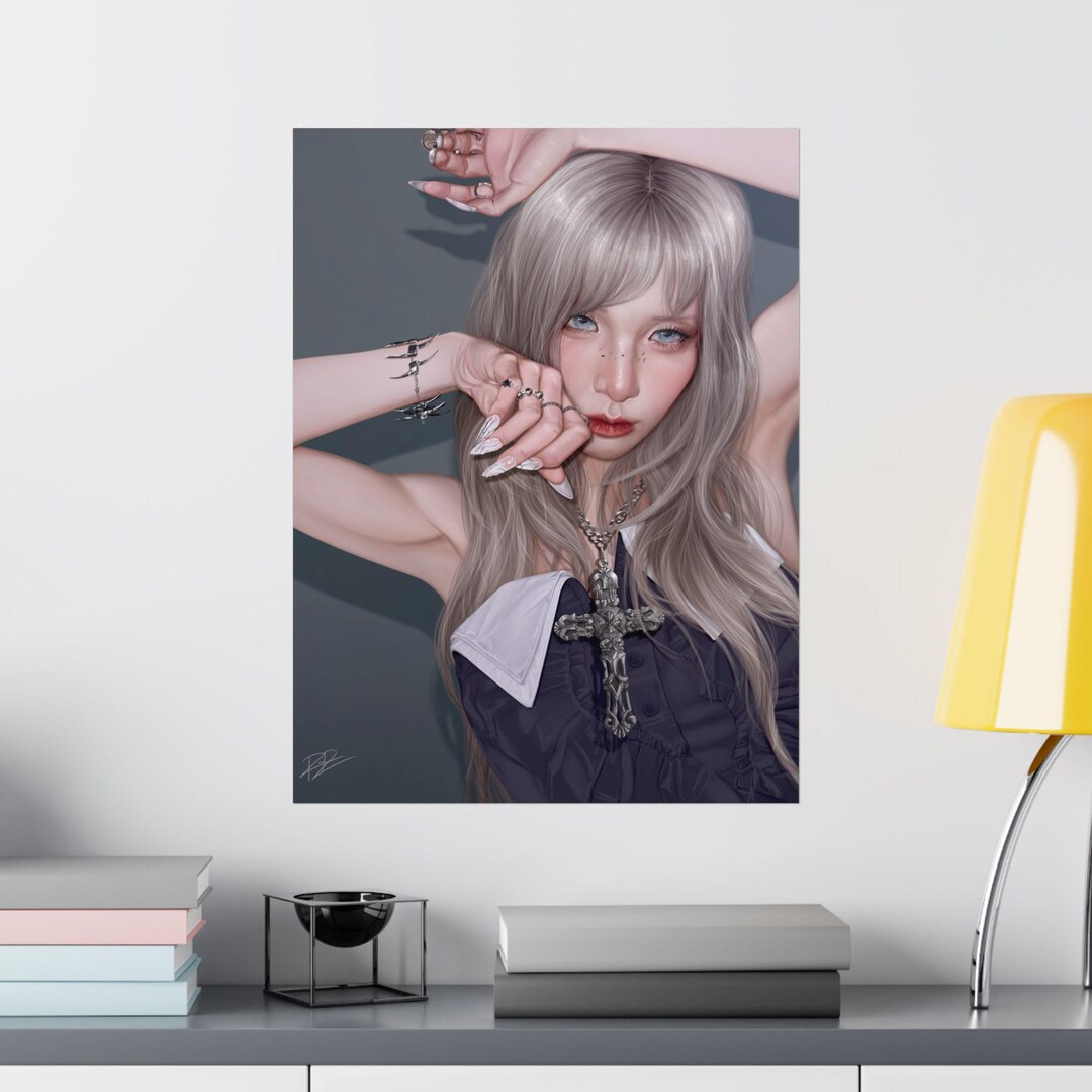 LOONA ARTMS 'virtual Angel' Heejin Fanart Poster - Etsy UK