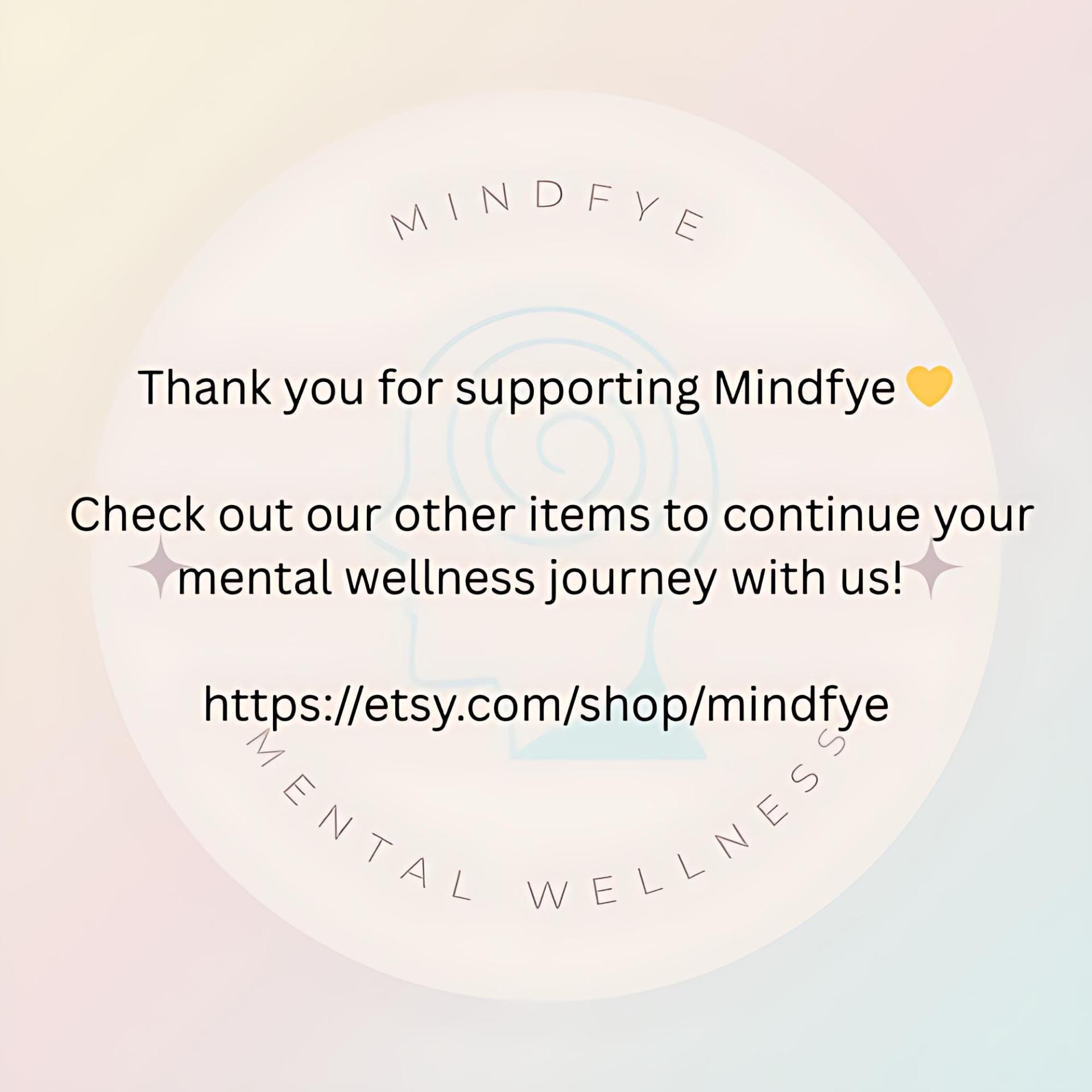 Mindful Printable Wall Art, Mental Health Self Care Quote, PNG ...