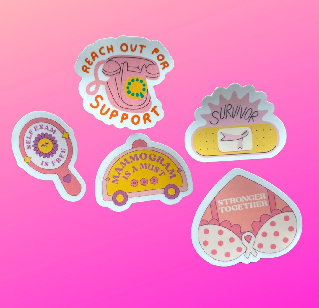 Breast Cancer Awareness Stickers | Vinyl Stickers | - Etsy