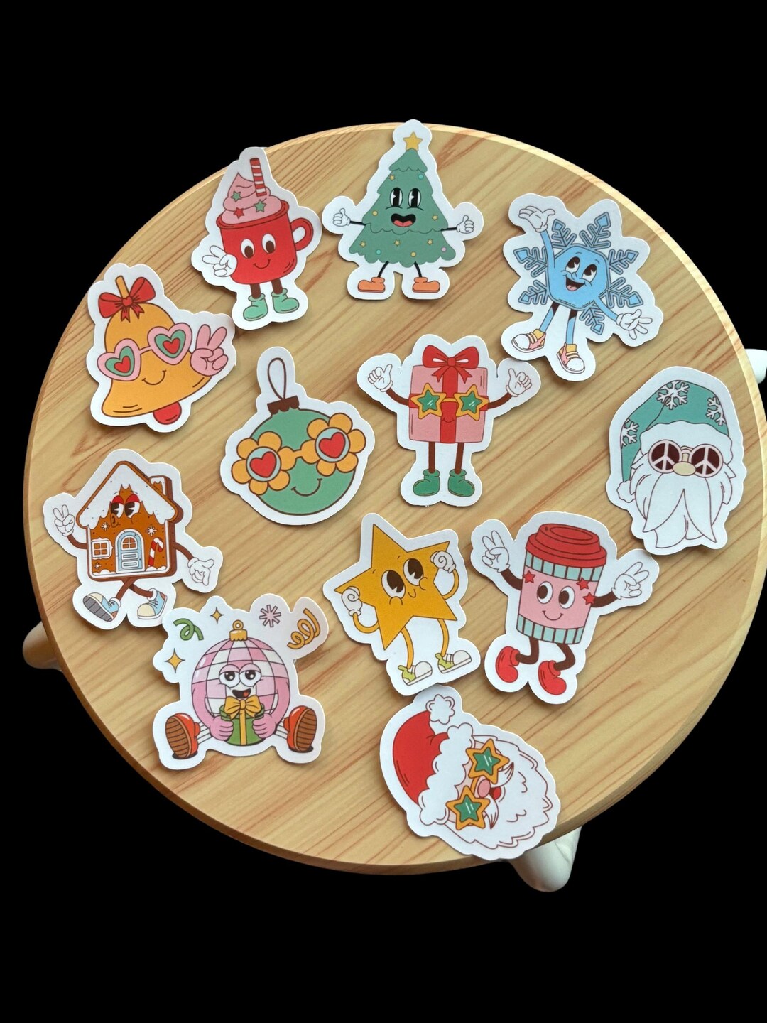 Christmas Friends | Vinyl Stickers | Stocking Stuffer | - Etsy