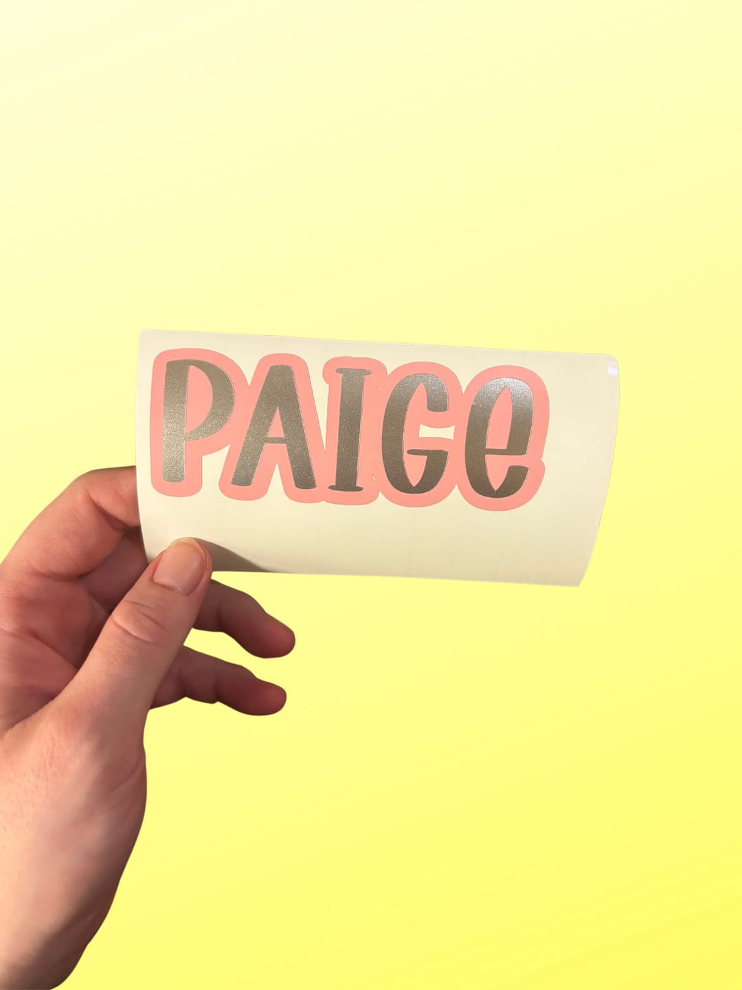 Custom Layered Decal Name Occupation Vinyl - Etsy