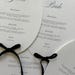 Oval Menus & Velvet Bows - Etsy