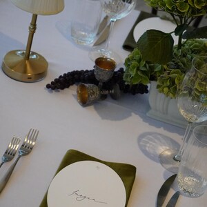 Oval Menus & Bows - Etsy