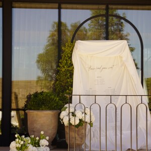 Fabric Seating Chart + Draping (satin Fabric) - Etsy