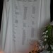 Satin Fabric Draped Seating Chart, Wedding Seating Chart, Fabric ...