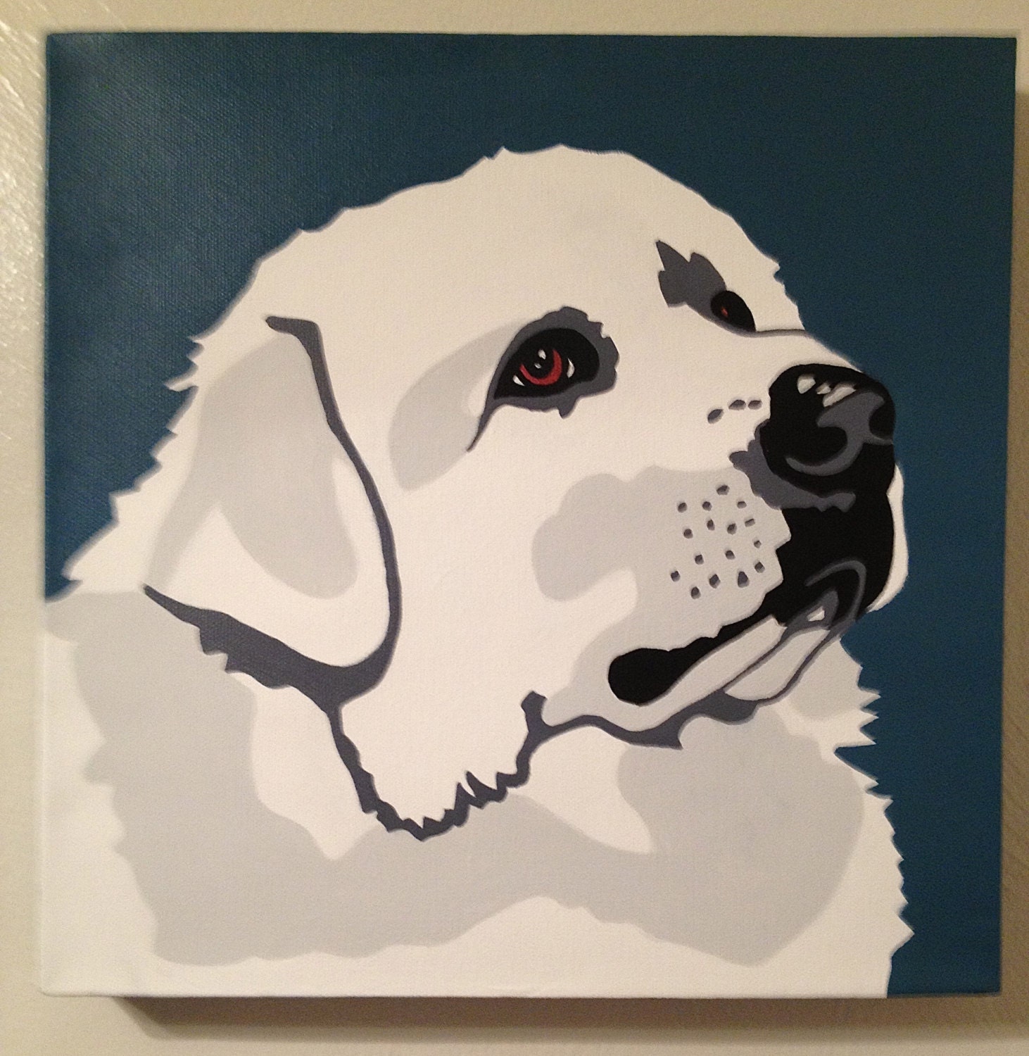 Great Pyrenees Original Painting Done in Acrylic - Etsy
