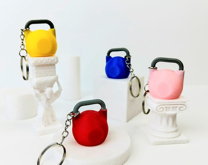 Kettlebell Keychain - Etsy