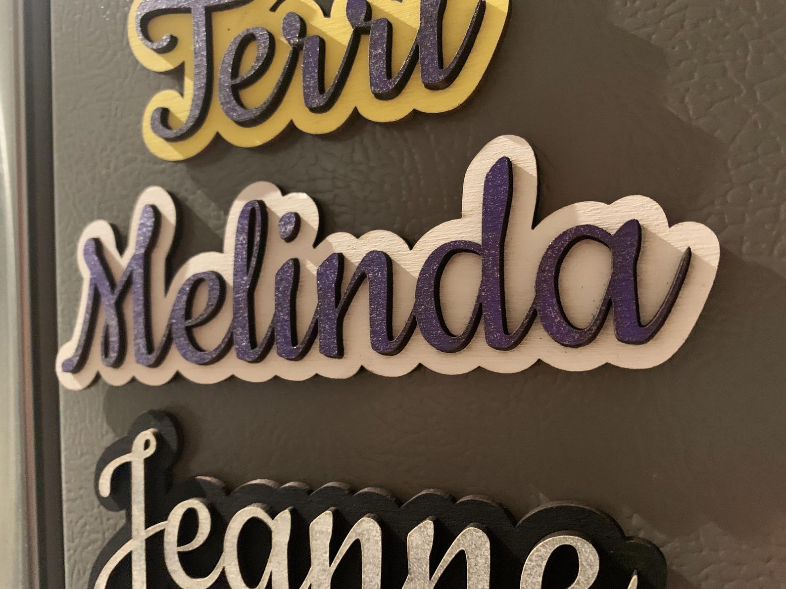 Personalized Fridge Magent | Fridge Decor | Colorful Magnets | Name Tag ...