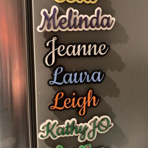 Personalized Fridge Magent | Fridge Decor | Colorful Magnets | Name Tag ...