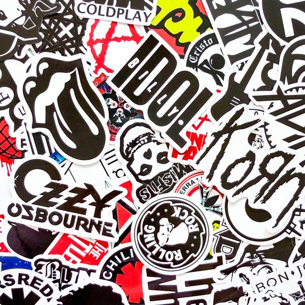 Rock Band Stickers - Etsy