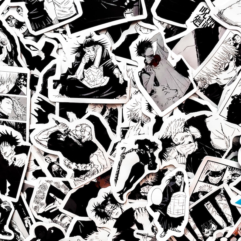 100PCS Gojo Satoru Stickers, Comic Art Aesthetic Stickers, Pop Culture ...