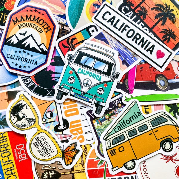 California Stickers - Etsy