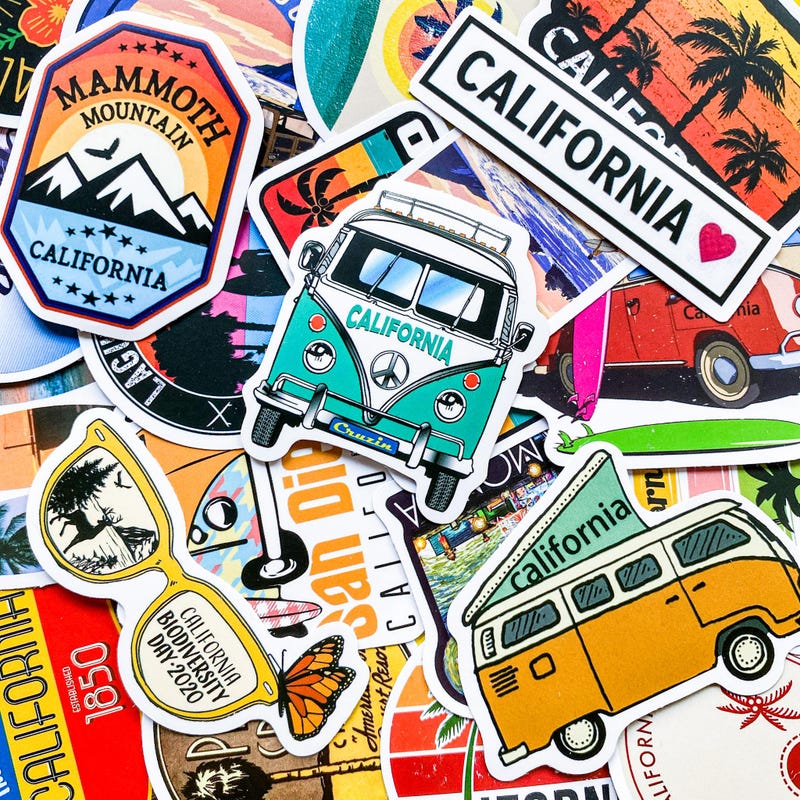 California Stickers - Etsy