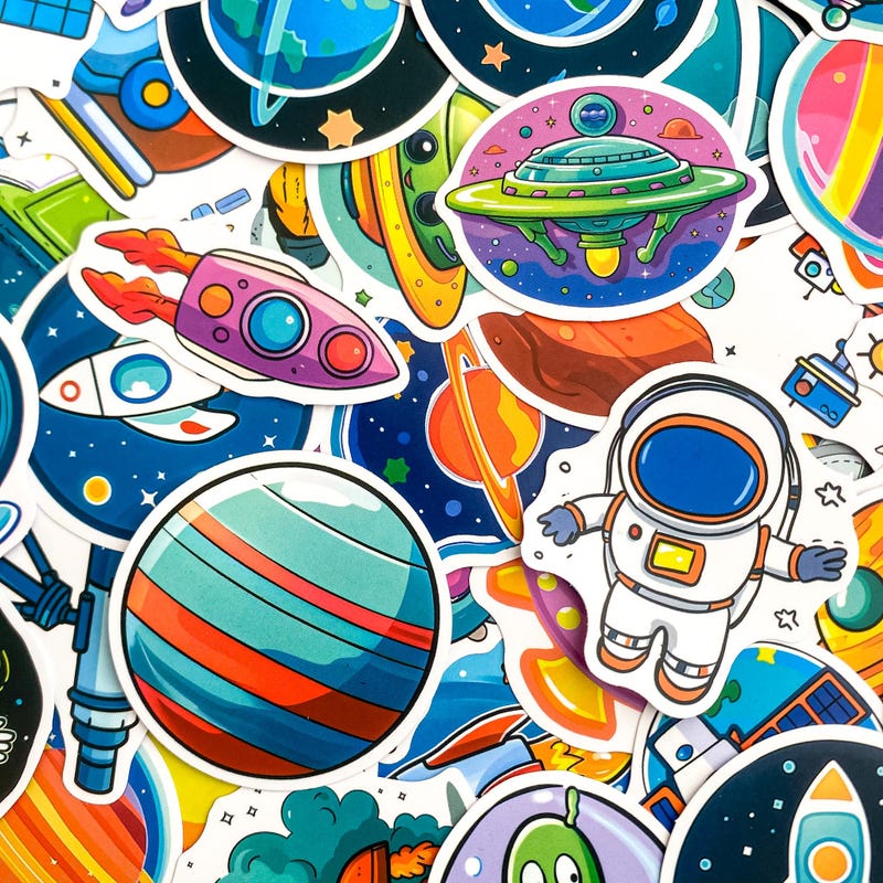 Space Stickers - Etsy