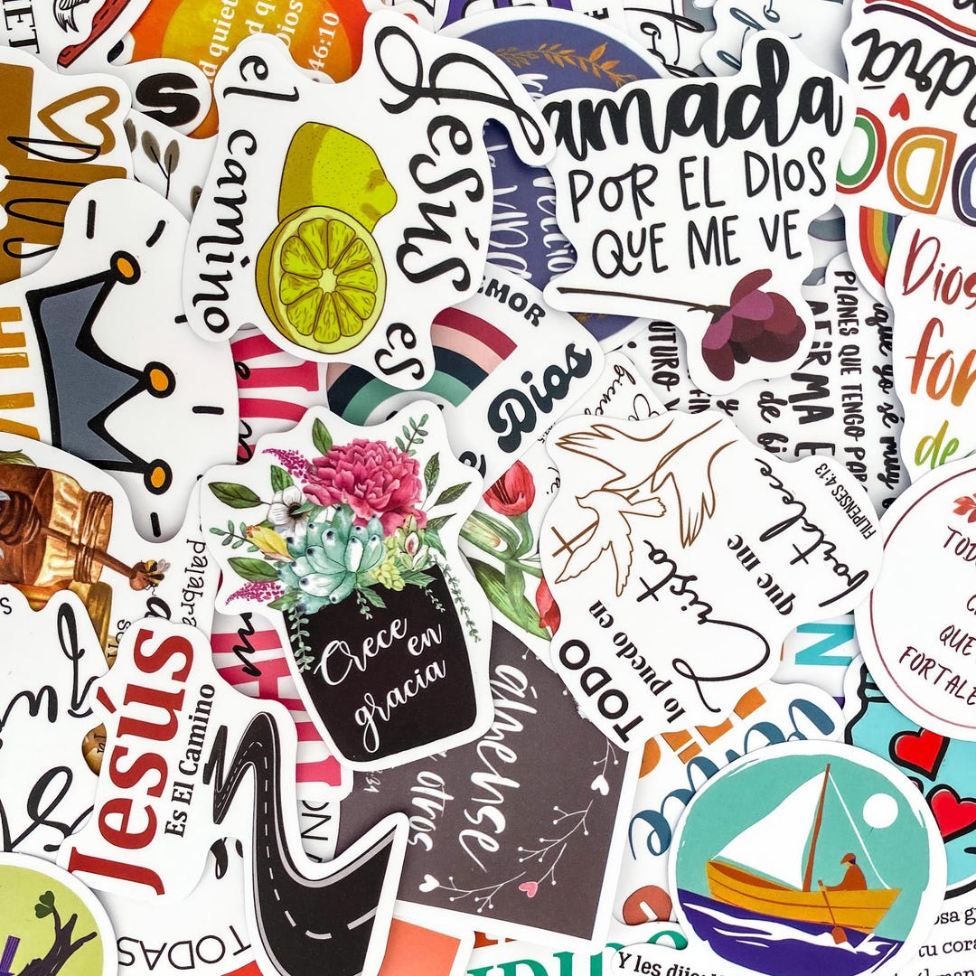 100 Random Inspirational Stickers, Faith-based Stickers, Christian ...