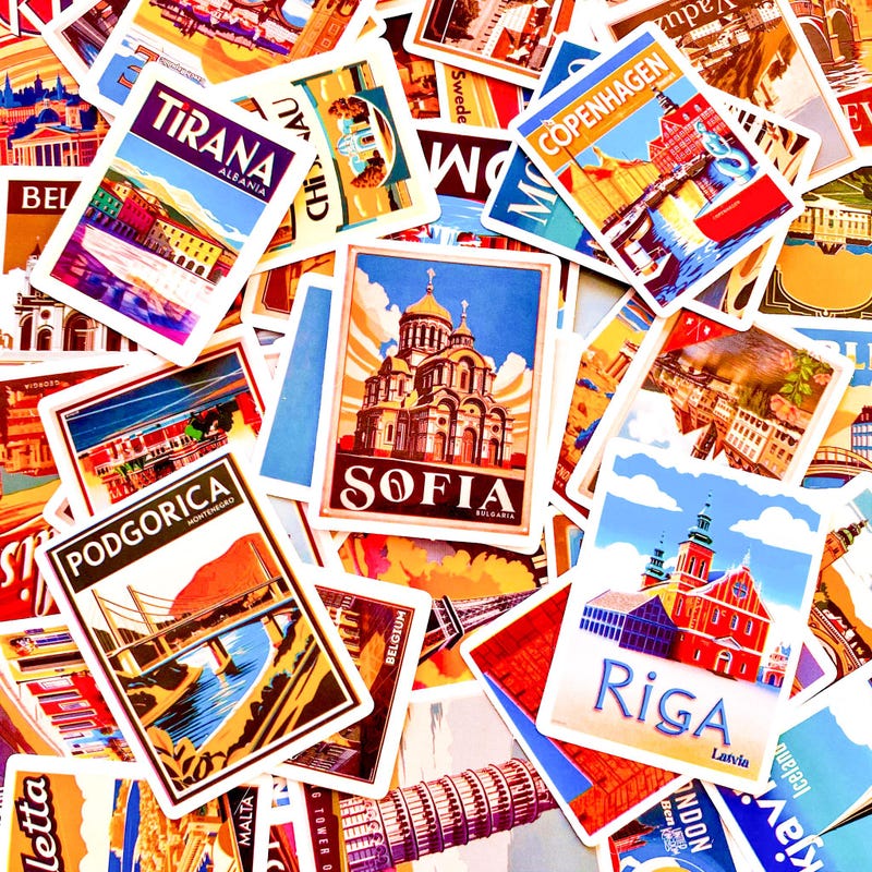 Europe Stickers Aesthetic - Etsy