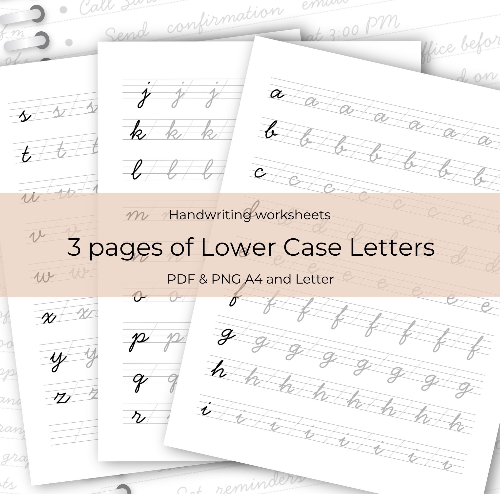 Cursive Handwriting Worksheet for Everyday Use: A Tracing Workbook for ...