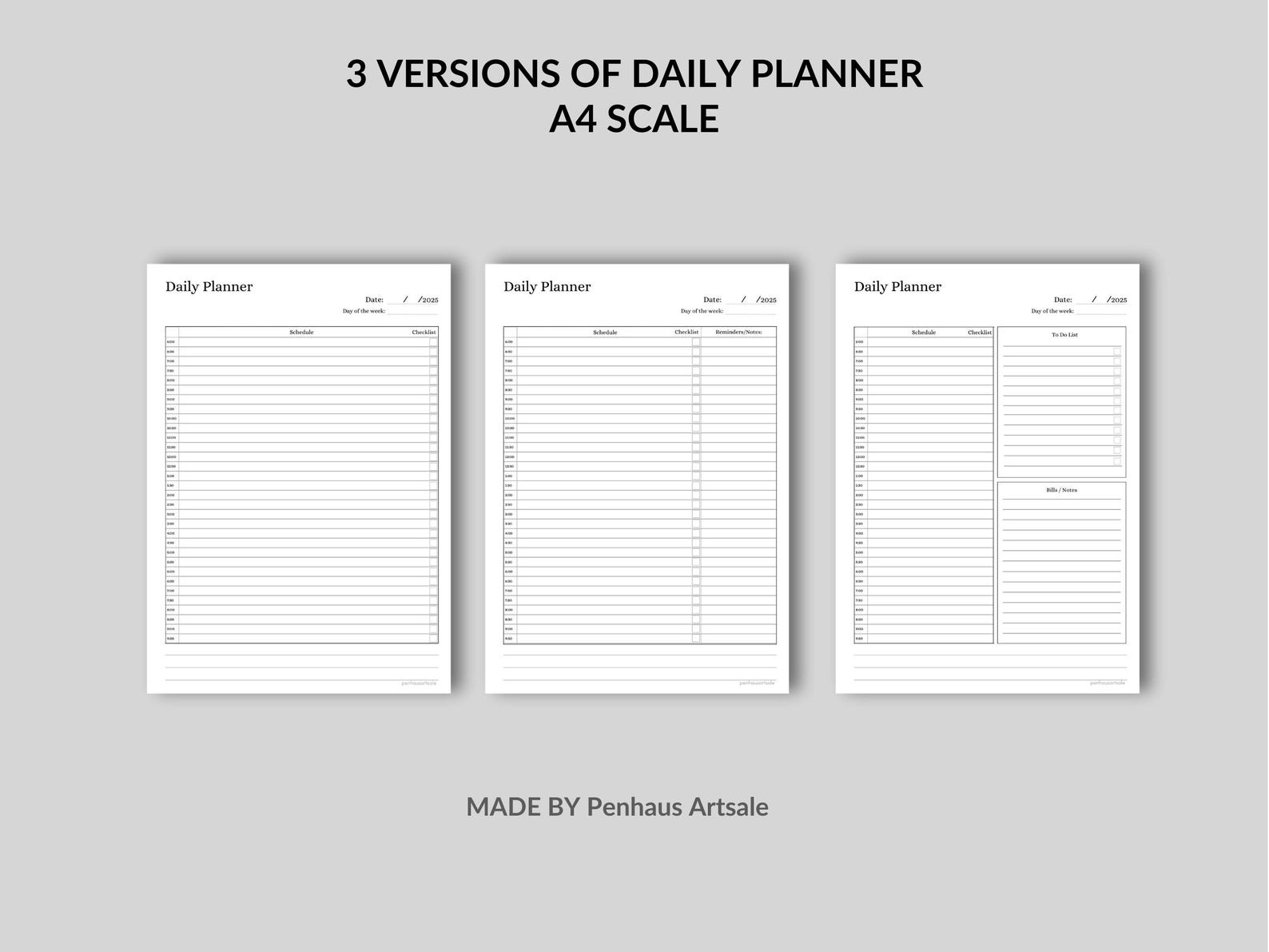 Printable Planners 2025 Bundle Yearly Planner Dated Monthly Planner 3 ...