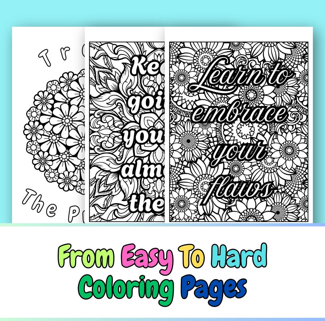 Adult Coloring Sheets Printable, Mental Health Coloring Sheets ...