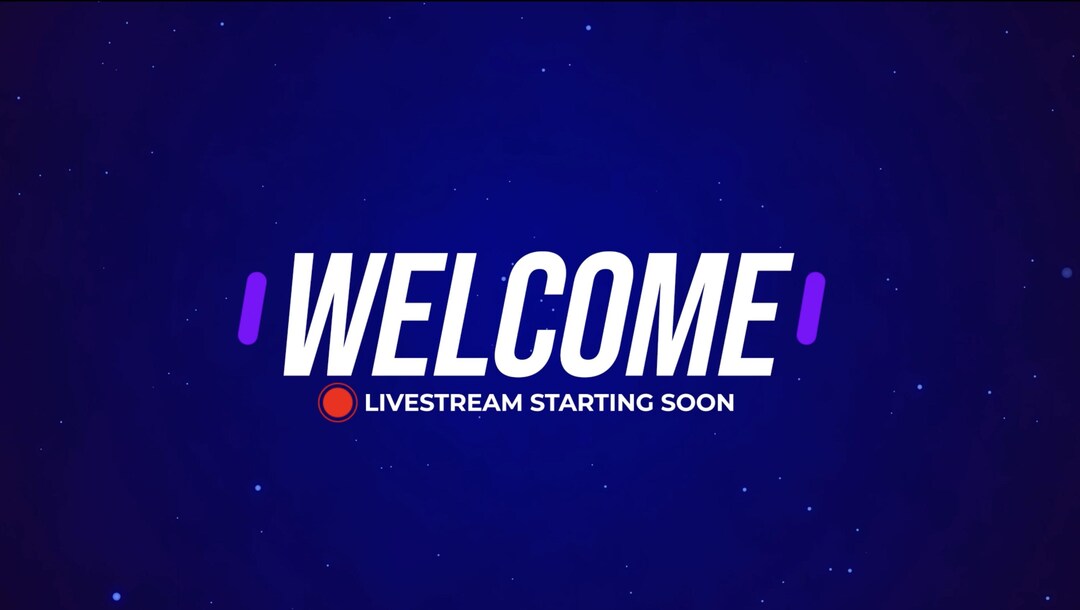Livestream Starting Soon Animated Video (loopable) - Etsy