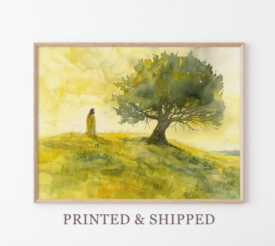 Watercolour Parable of the Mustard Seed Oil Painting Print | Faith as ...