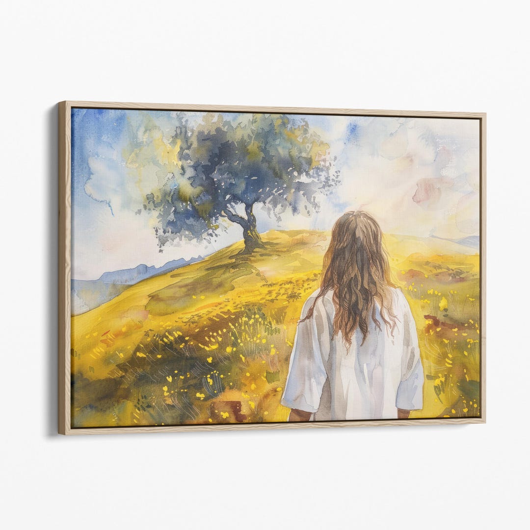 Watercolour Parable of the Mustard Seed Oil Painting Canvas Print ...