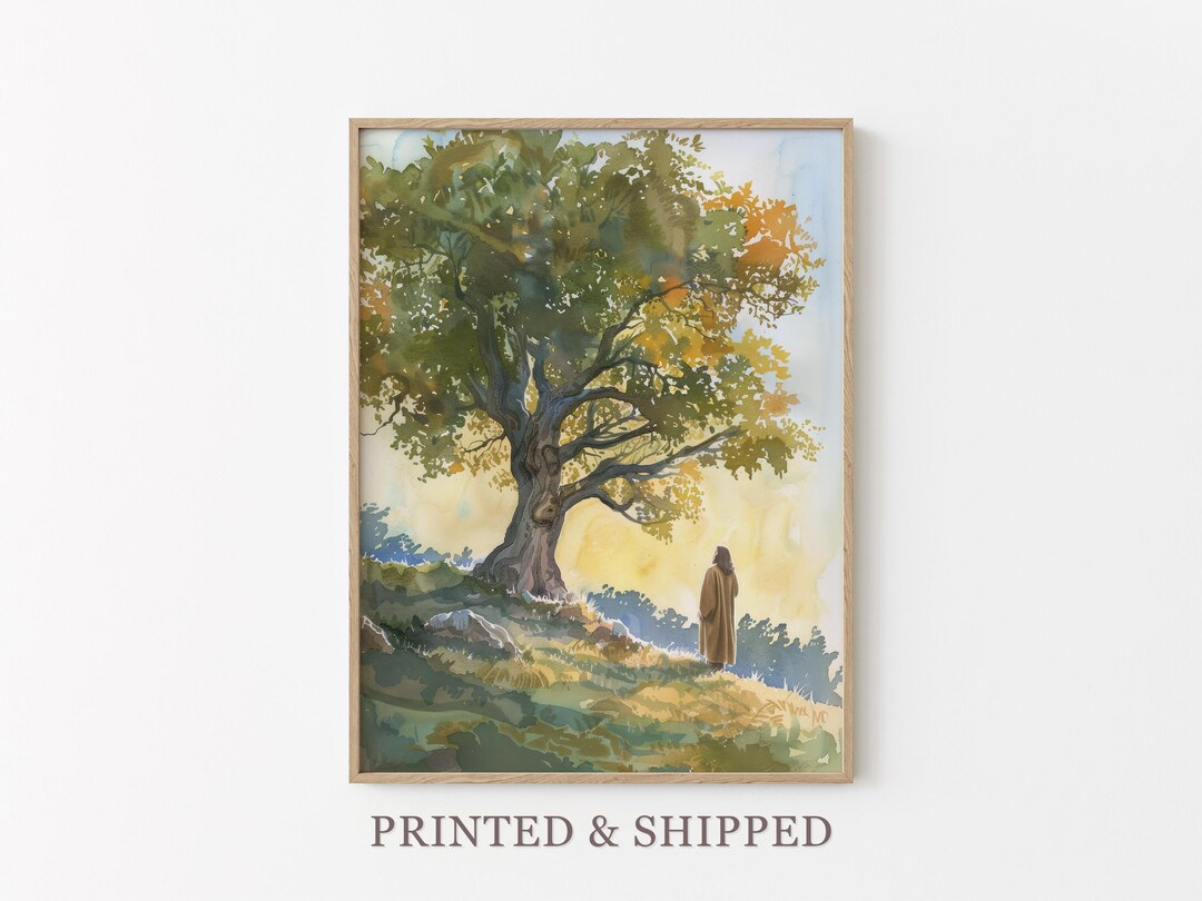 Watercolour Parable of the Mustard Seed Oil Painting Print | Faith as ...
