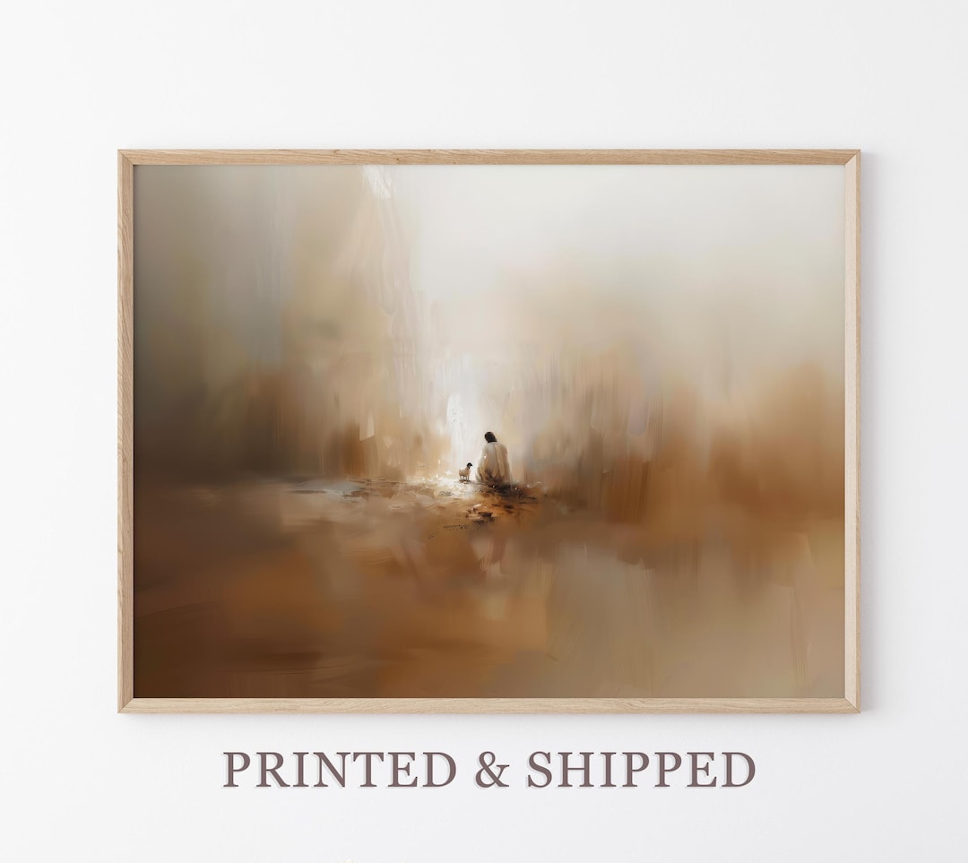 Jesus Leaves the 99 Watercolor Painting | Parable of the Lost Sheep ...