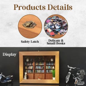 Sleek Anxiety Relief Mini Bookcase Miniature Model Bookshelves Book ...