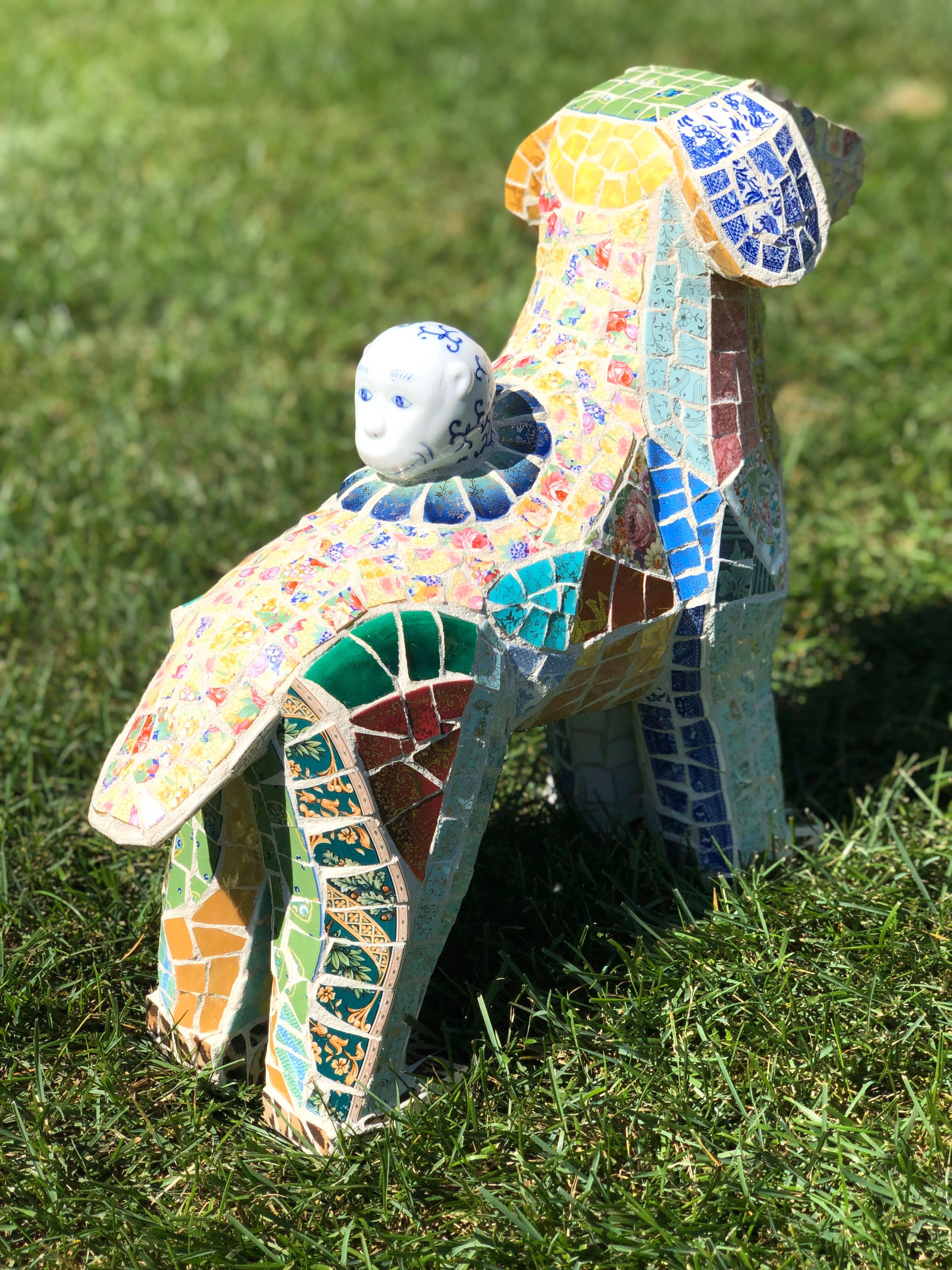 Mosaic Dog - Etsy