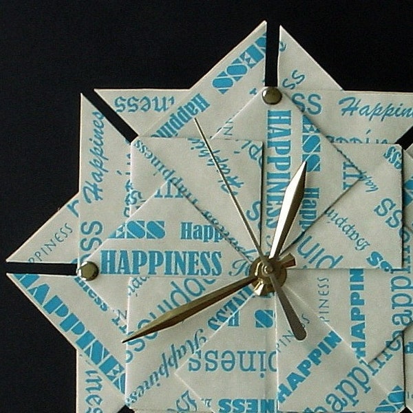 1st Anniversary Origami Clock - Etsy