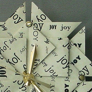 1st Wedding Anniversary Gift for Her - JOY Clock - Large - Black Type ...