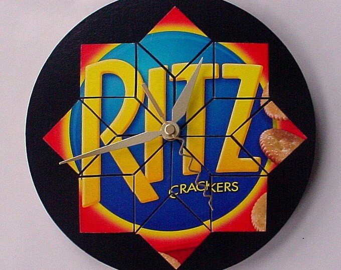 Kitchen Wall Clock Ritz Crackers Recycled Materials - Etsy
