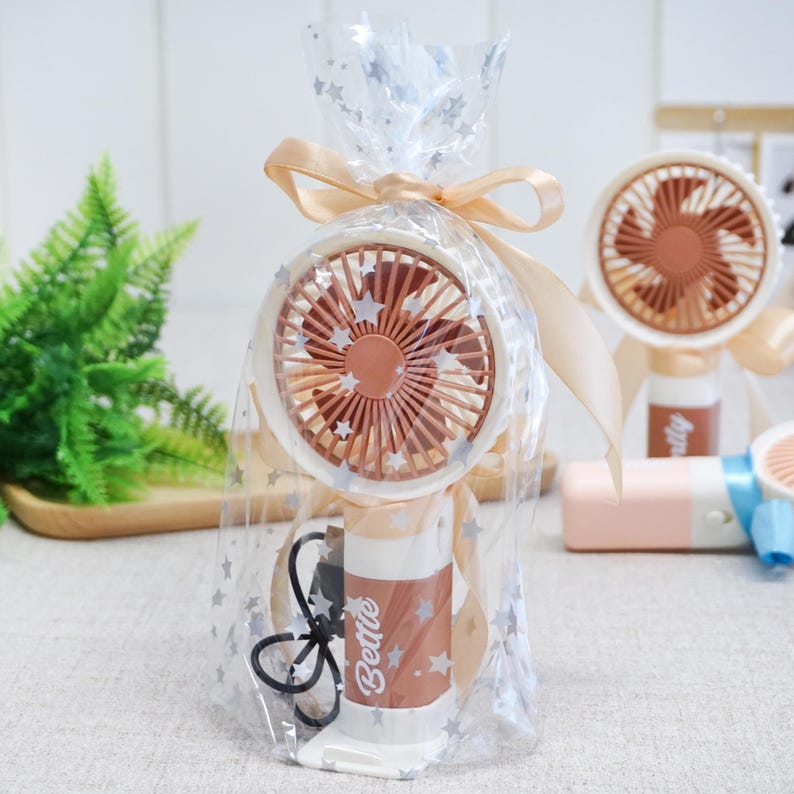 Personalized Rechargeable Handheld Fan – Custom Name, Birthday/wedding ...