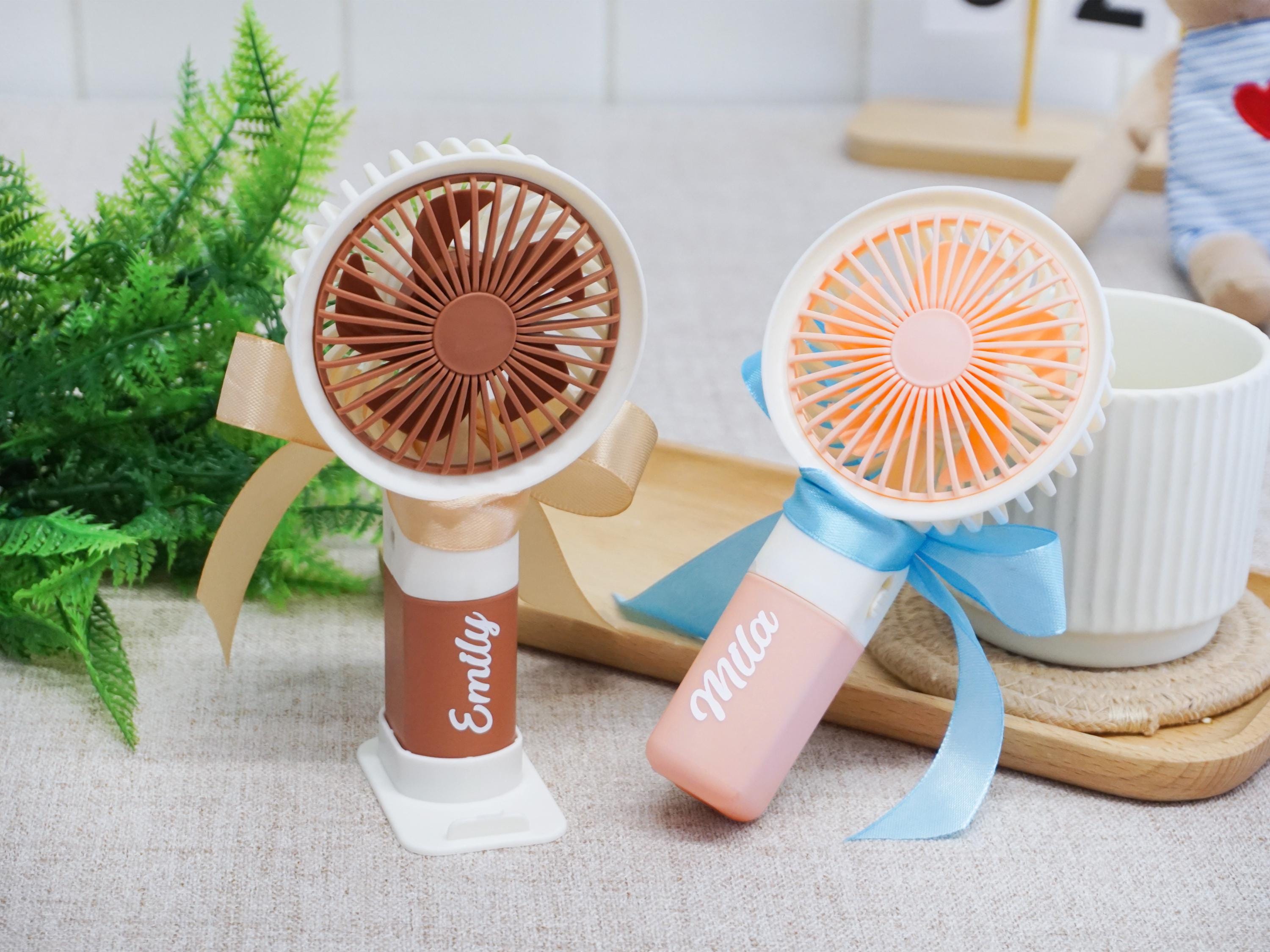 Personalized Rechargeable Handheld Fan – Custom Name, Birthday/wedding ...