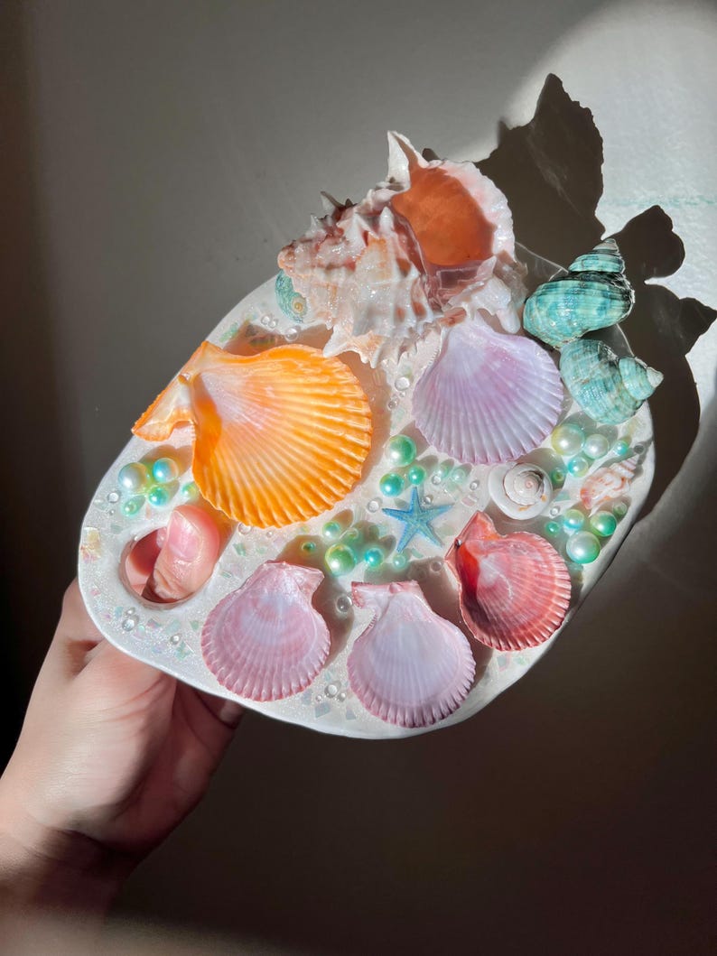 Seashell Paint Palette, Ocean Aesthetic, Beach Aesthetic, Genuine ...