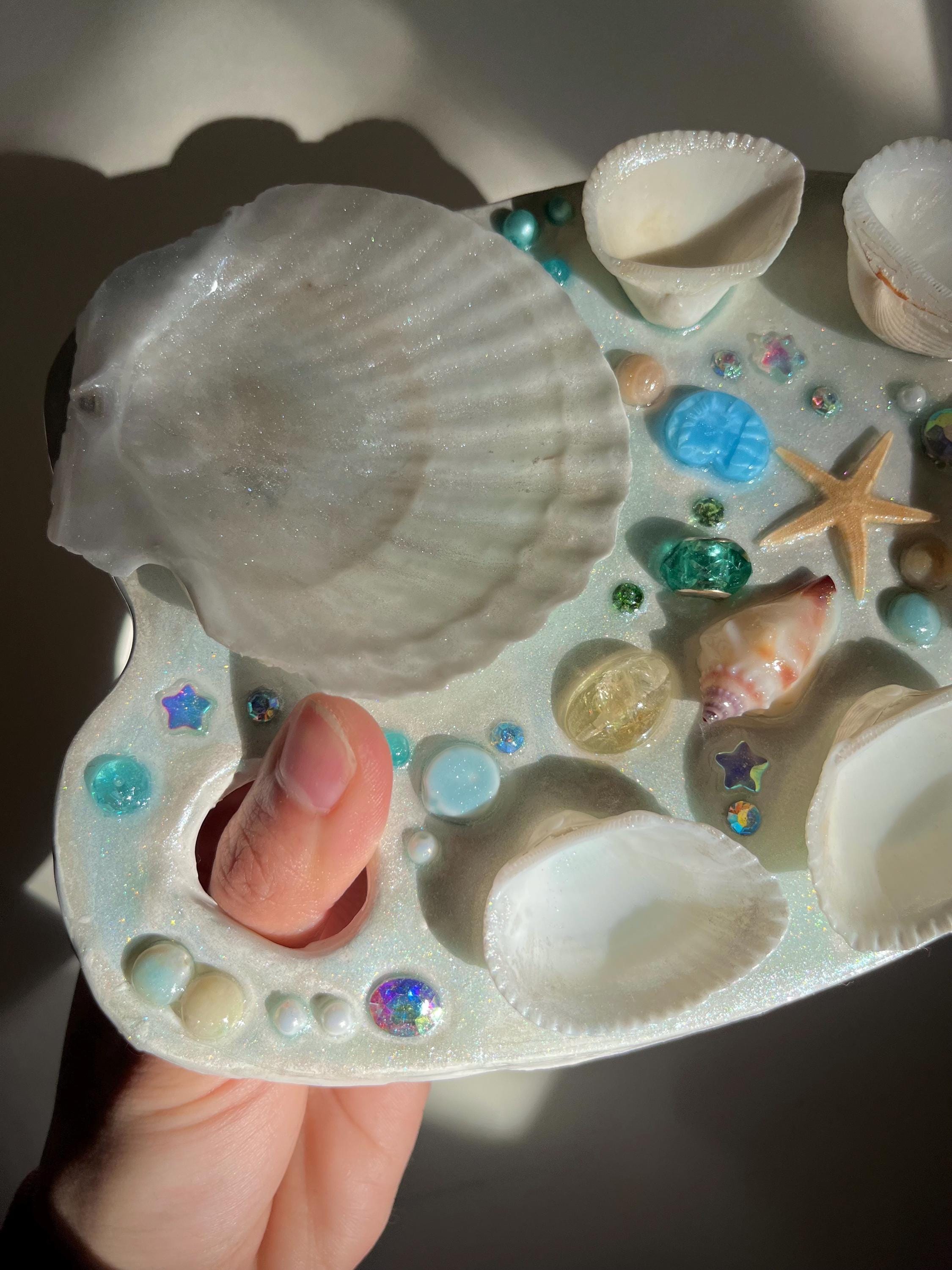 Seashell Paint Palette, Ocean Aesthetic, Beach Aesthetic, Genuine ...