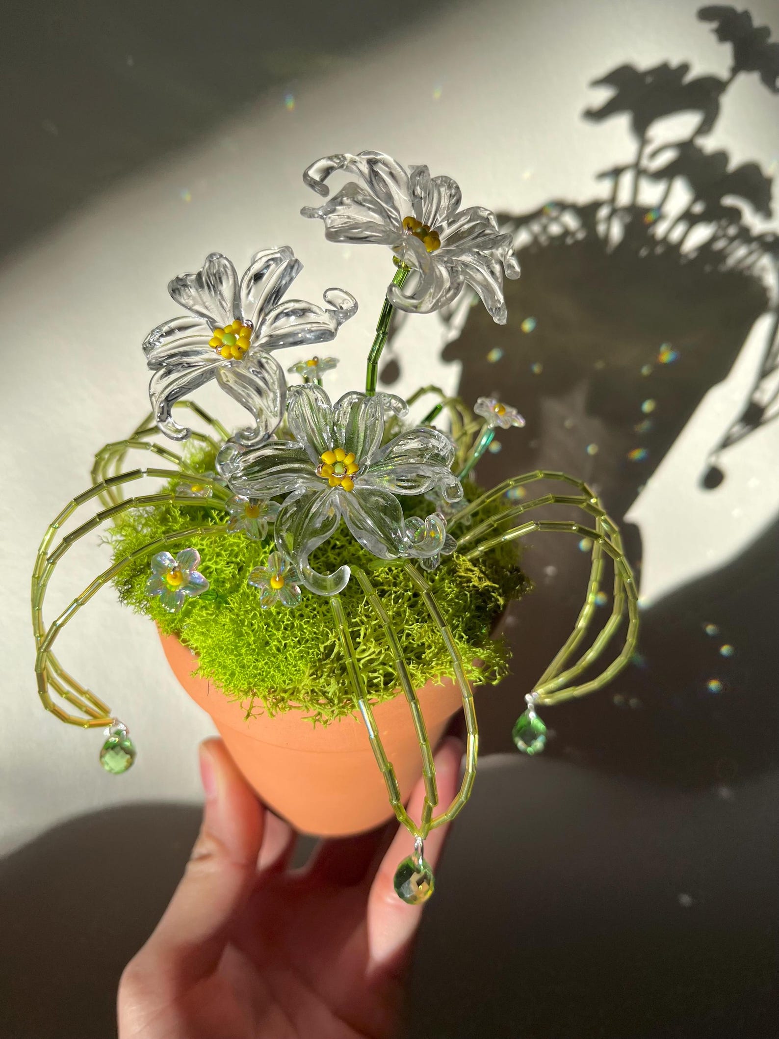 Beaded Skeleton Flowers, Plant Decor, Bouquet, Beaded Flowers, Beaded ...