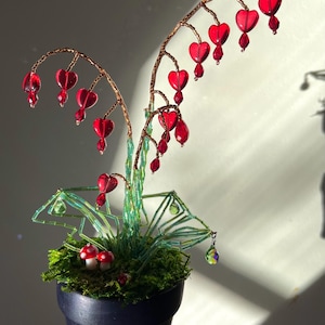 Beaded Bleeding Hearts Plant - Etsy