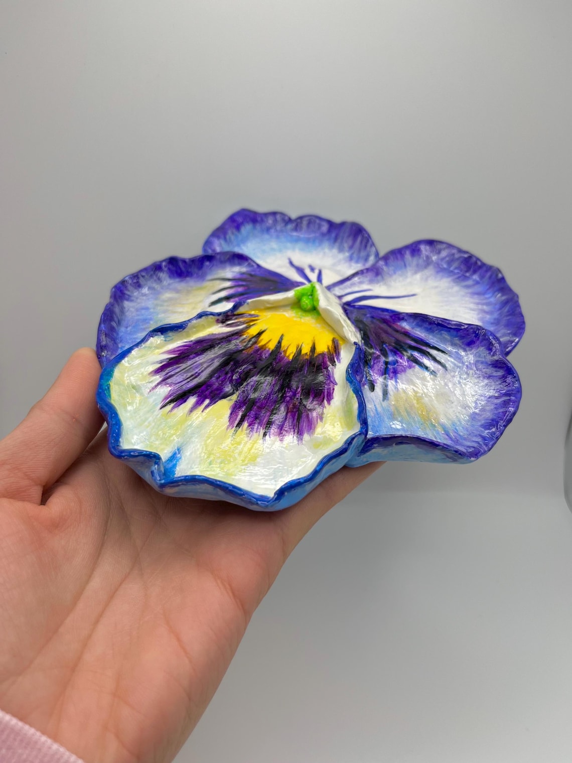 Jewelry Trinket Dish, Pansie Jewelry Trinket Dish, Pansie Flower, Cute ...